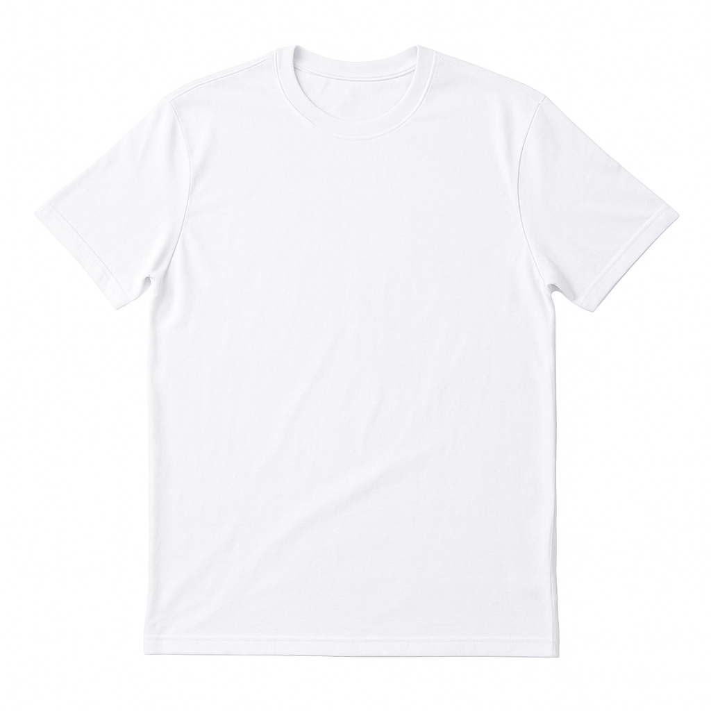 Premium Cotton Export T-Shirt - White - RSMY Fashion